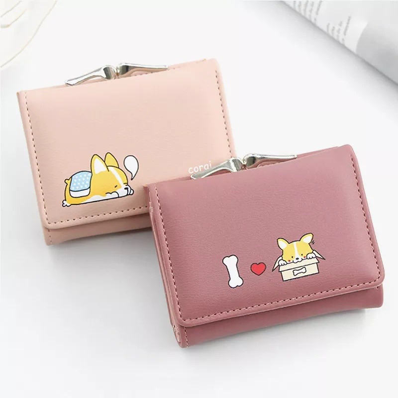 Jual Dompet Lipat Mini Wanita Motif Animal Lucu Bahan Pu Leather Import ...
