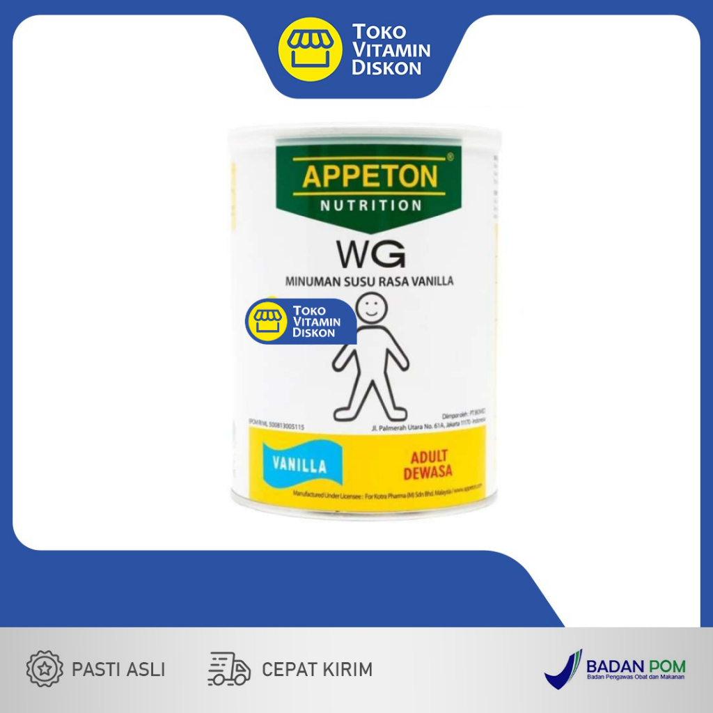 Jual Appeton Weight Gain Susu Formula Penambah Berat Badan Rasa Vanilla ...