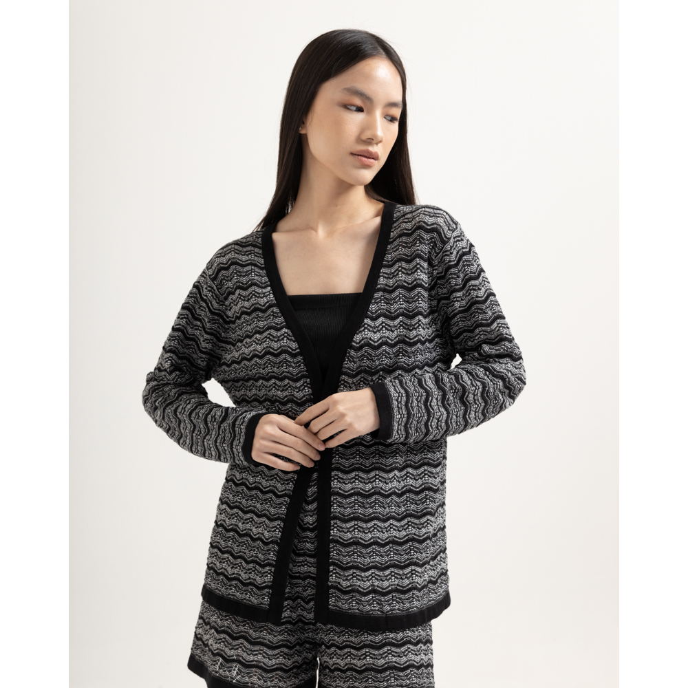 Jual CHERIE - THEA CARDIGAN BLACK | Shopee Indonesia