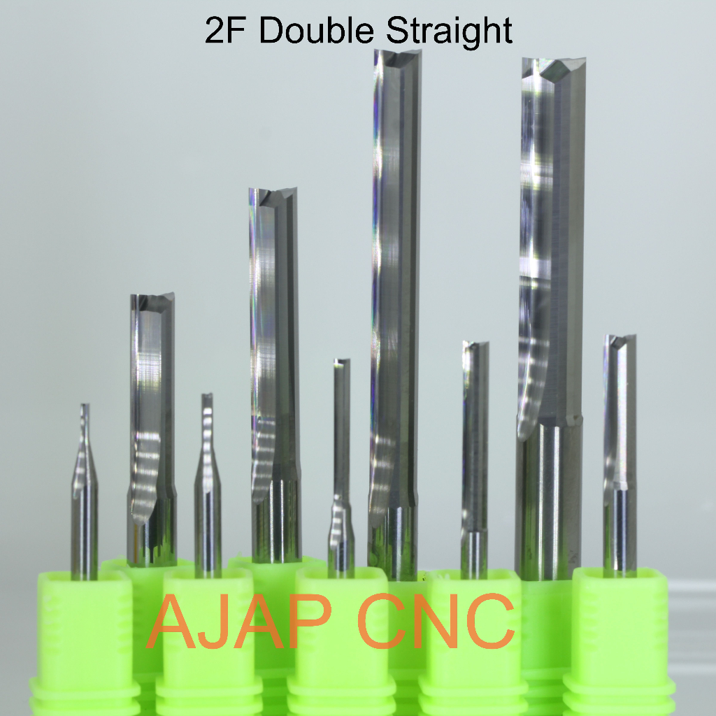Jual 2F Double Straight 2Flute lurus mata router cnc kayu mdf | Shopee ...