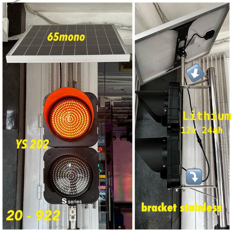 Jual lampu traffic traffic light led warning light panel surya solar ...