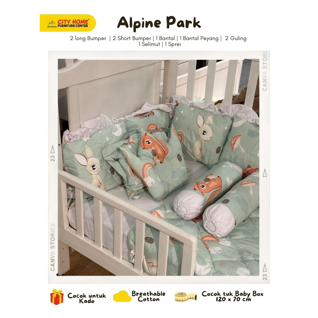 Jual [VIA CARGO] Bumper Box Bayi Bumper Baby Box Baby Bedding Set ...