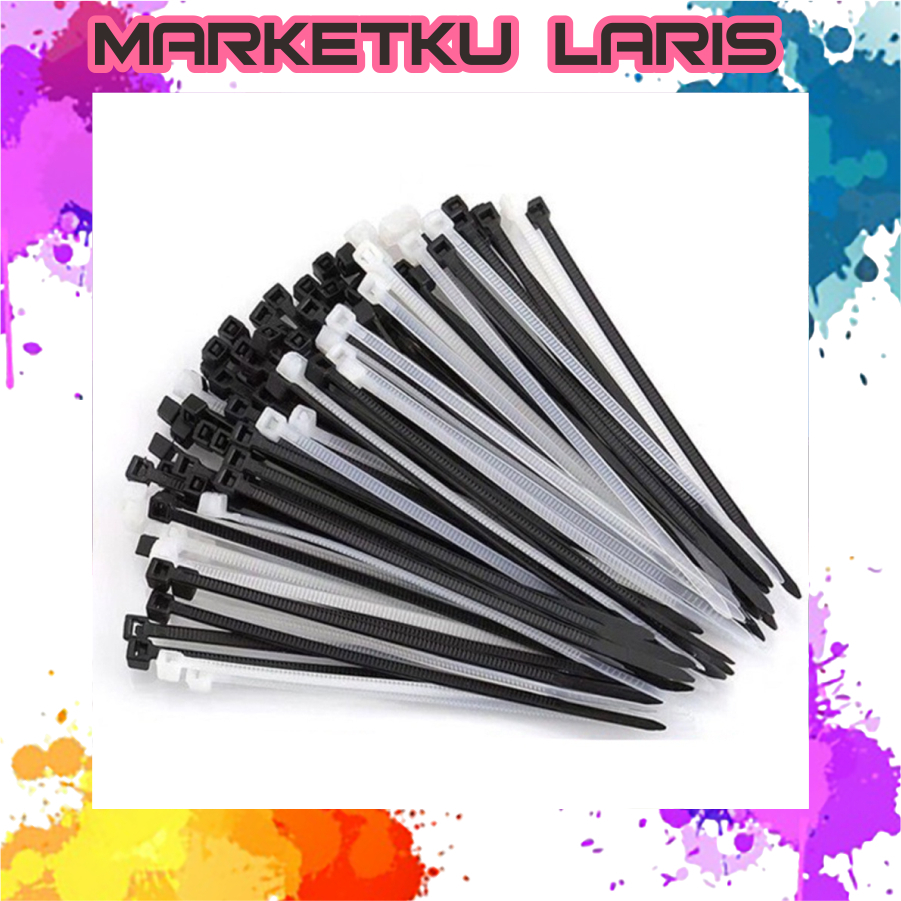 Jual MKL - Kabel Ties 2.5x100mm isi 100pcs Nylon Cable Tie 10cm Insulock Tis 10 cm 2.5 x 100 mm ...