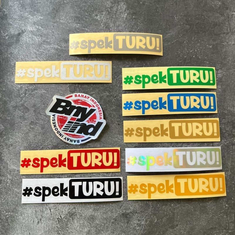 Jual Stiker Sticker spek TURU cutting | Shopee Indonesia