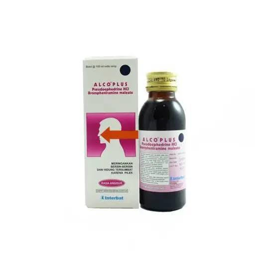 Jual Alco Plus Sirup 100 ml/ Meringankan gejala bersin-bersin dan ...