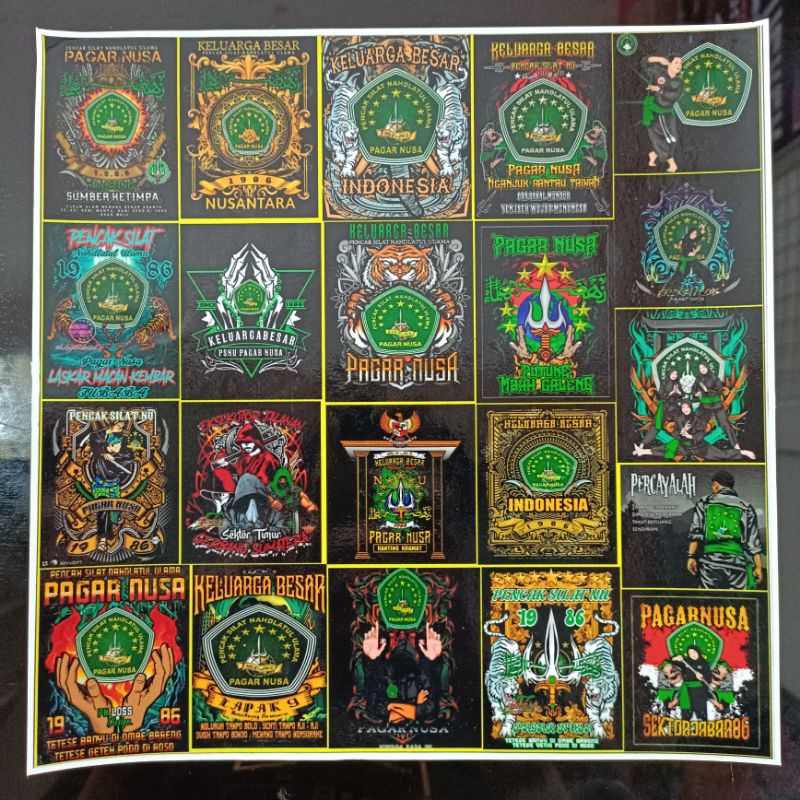 Jual STICKER Pack Logo PAGAR NUSA isi 20 | Shopee Indonesia