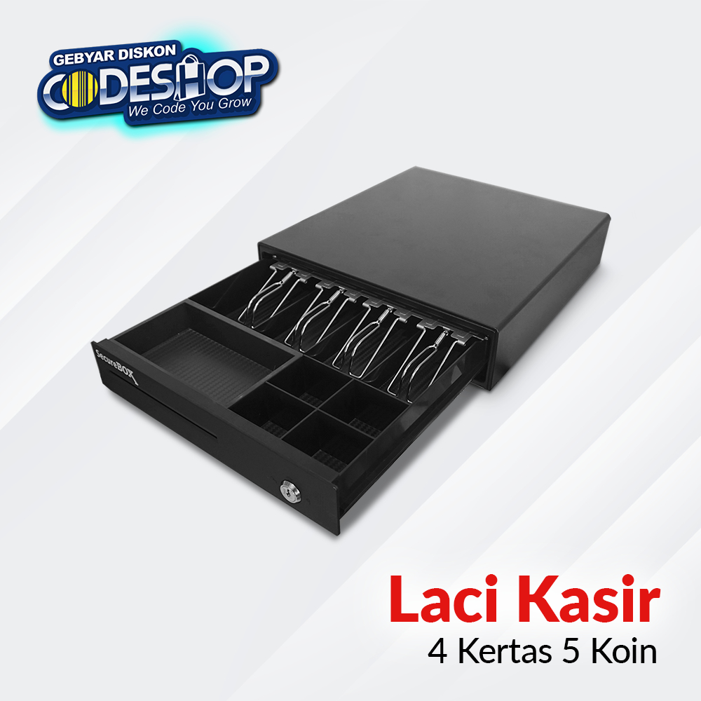 Jual Securebox MK-330 Cash Drawer Laci Kasir 4 Slot Uang Kertas 5 Slot ...