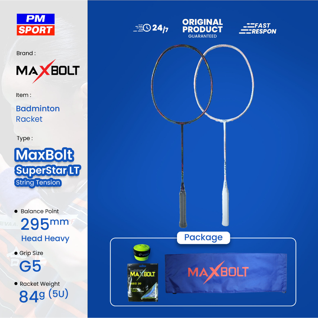 Jual RAKET BADMINTON / BULUTANGKIS MAXBOLT SUPER STAR LT | Shopee Indonesia