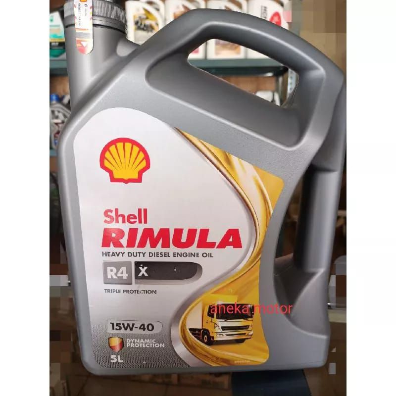 Jual Oli Mobil Shell Rimula R4 X 15W-40 galon 5 Liter | Shopee Indonesia