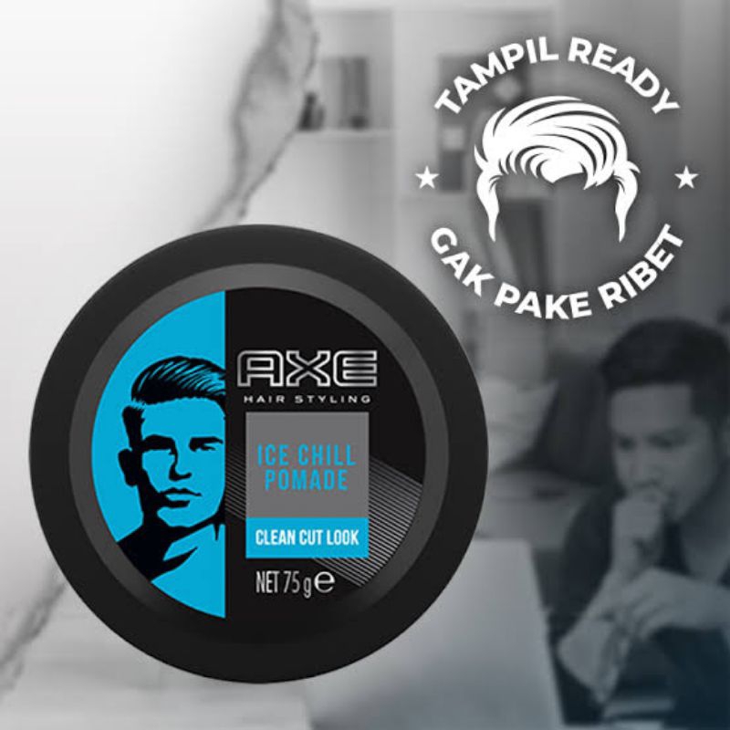 Jual Axe Hair Styliing Pomade Ice Chill Pomade Clean Cut Look 75g ...