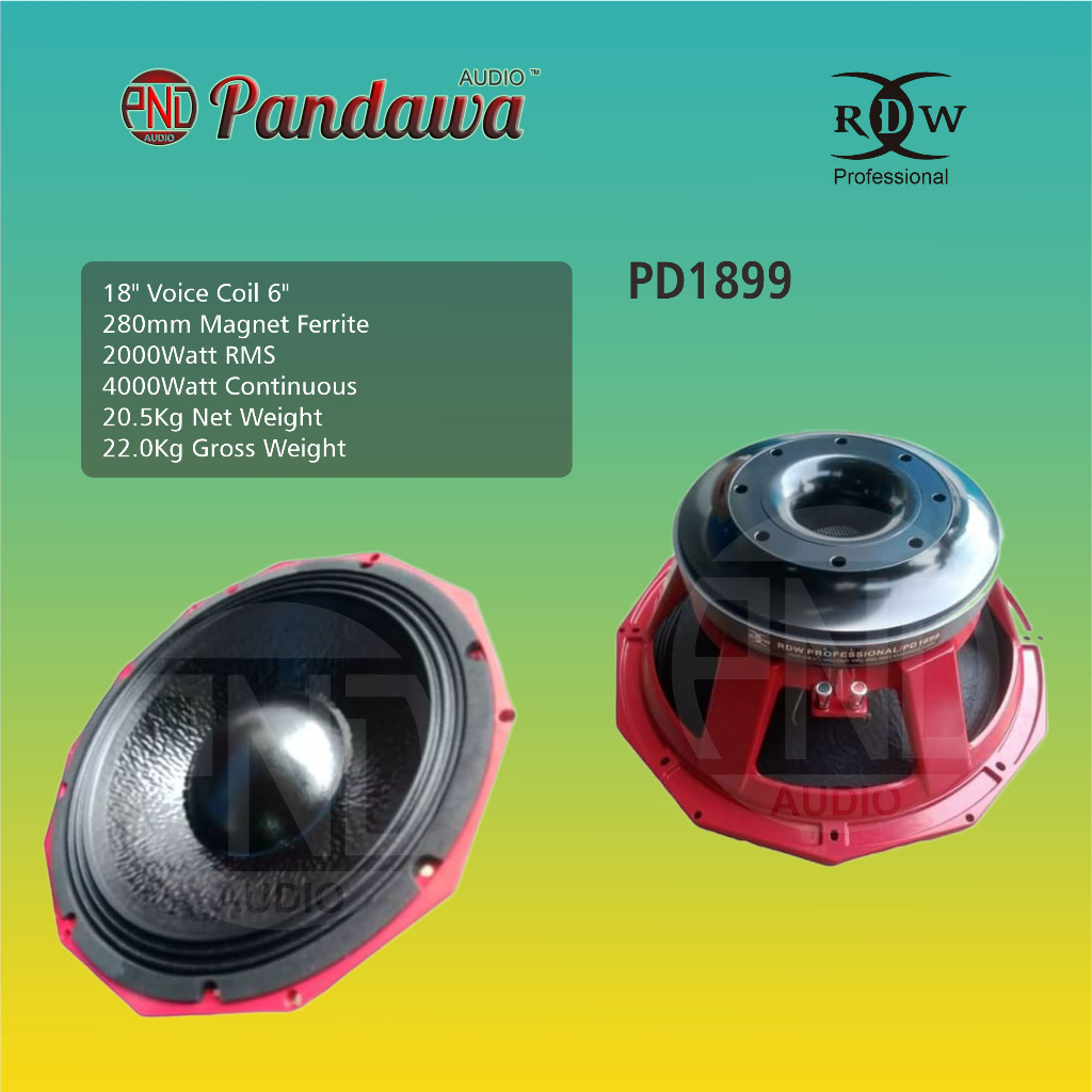 Jual Speaker RDW PD1899 / 18 Inch Speaker by RDW | Shopee Indonesia
