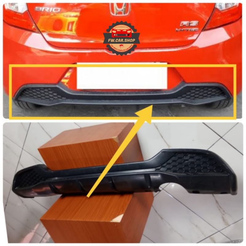 Jual REAR DIFFUSER SKIDPLATE BUMPER BELAKANG ALL NEW BRIO 2018 KE ATAS ...