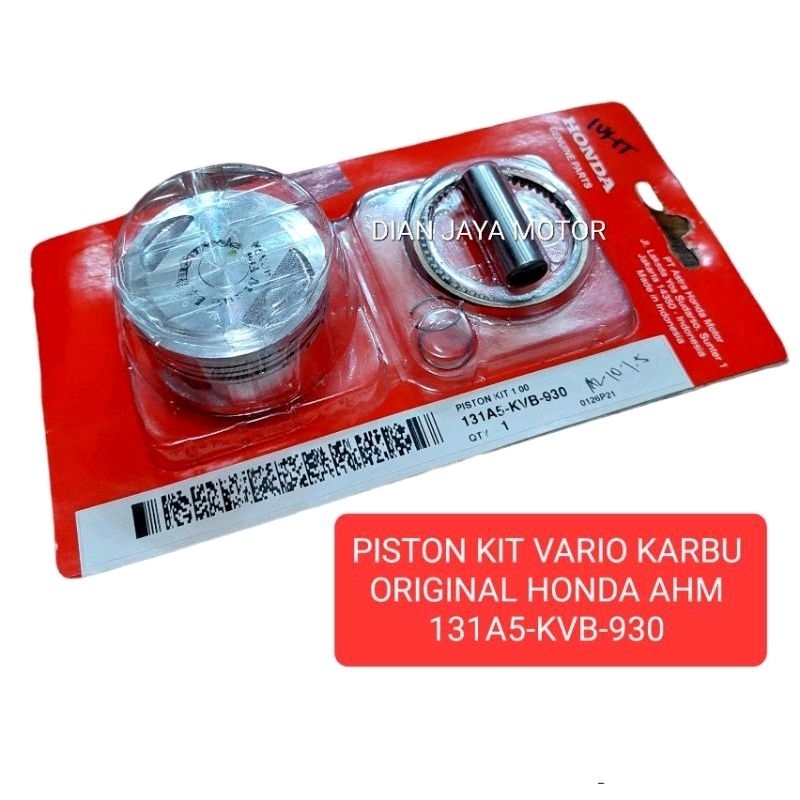 Jual PISTON KIT SEHER SET VARIO KARBU KVB ORIGINAL AHM OSE.100 HGP ...