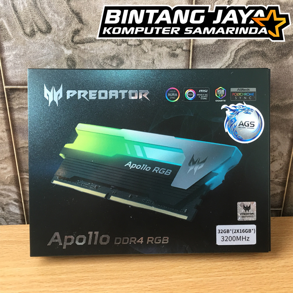 Jual RAM Acer Predator Apollo DDR4 RGB 32GB (16GB x 2) 3200Mhz | Shopee Indonesia