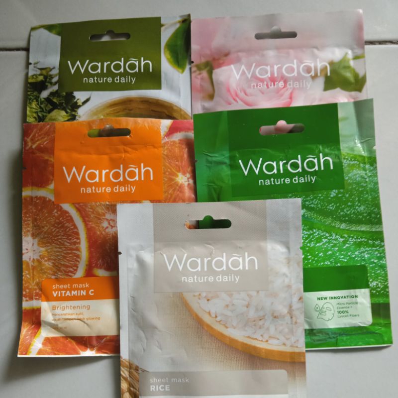 Jual Wardah nature daily Sheet mask 20ml | Shopee Indonesia