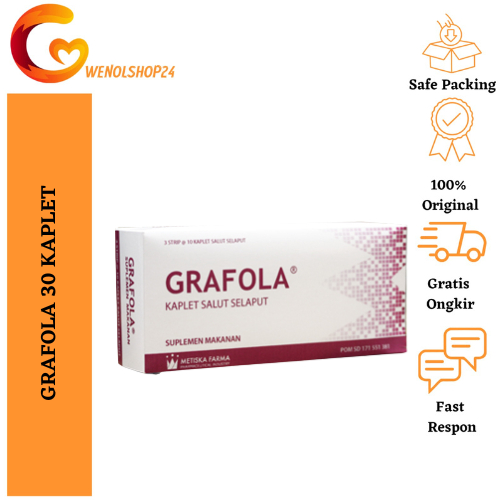Jual Grafola Box Isi 30 Kaplet Metiska / Asam Folat / Vitamin Ibu Hamil ...