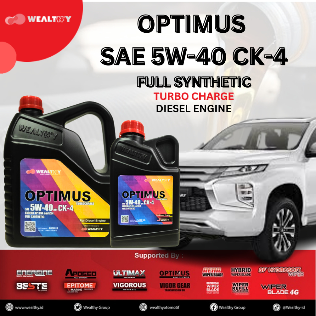 Jual OPTIMUS SAE 5W-40 API CK-4 | OLI DIESEL | PELUMAS | OLI MESIN ...