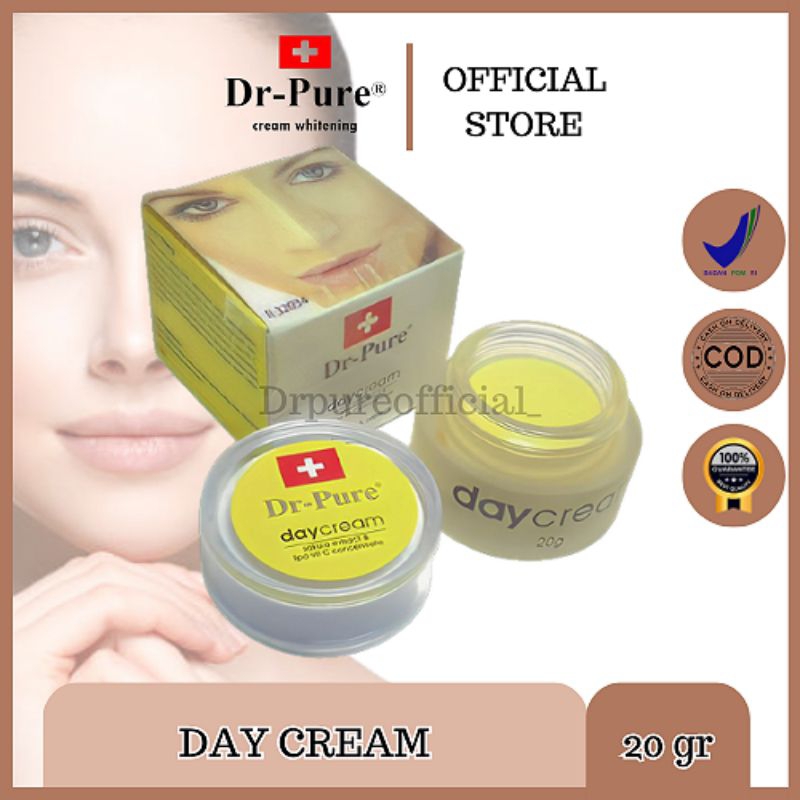 Jual DR PURE DAY CREAM WHITENING KRIM SIANG DR PURE BPOM TERBARU | Shopee Indonesia