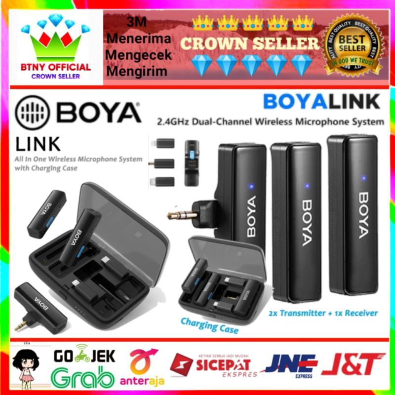 Jual BOYA BOYALINK ALL In One Wireless Microphone System with Charging ...