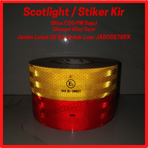 Jual Stiker scotlet 3m scotlite scotlight reflektif pemantul cahaya ...