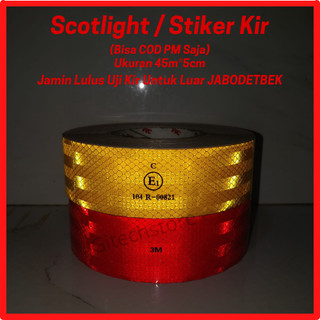 Jual Stiker scotlet 3m scotlite scotlight reflektif pemantul cahaya ...