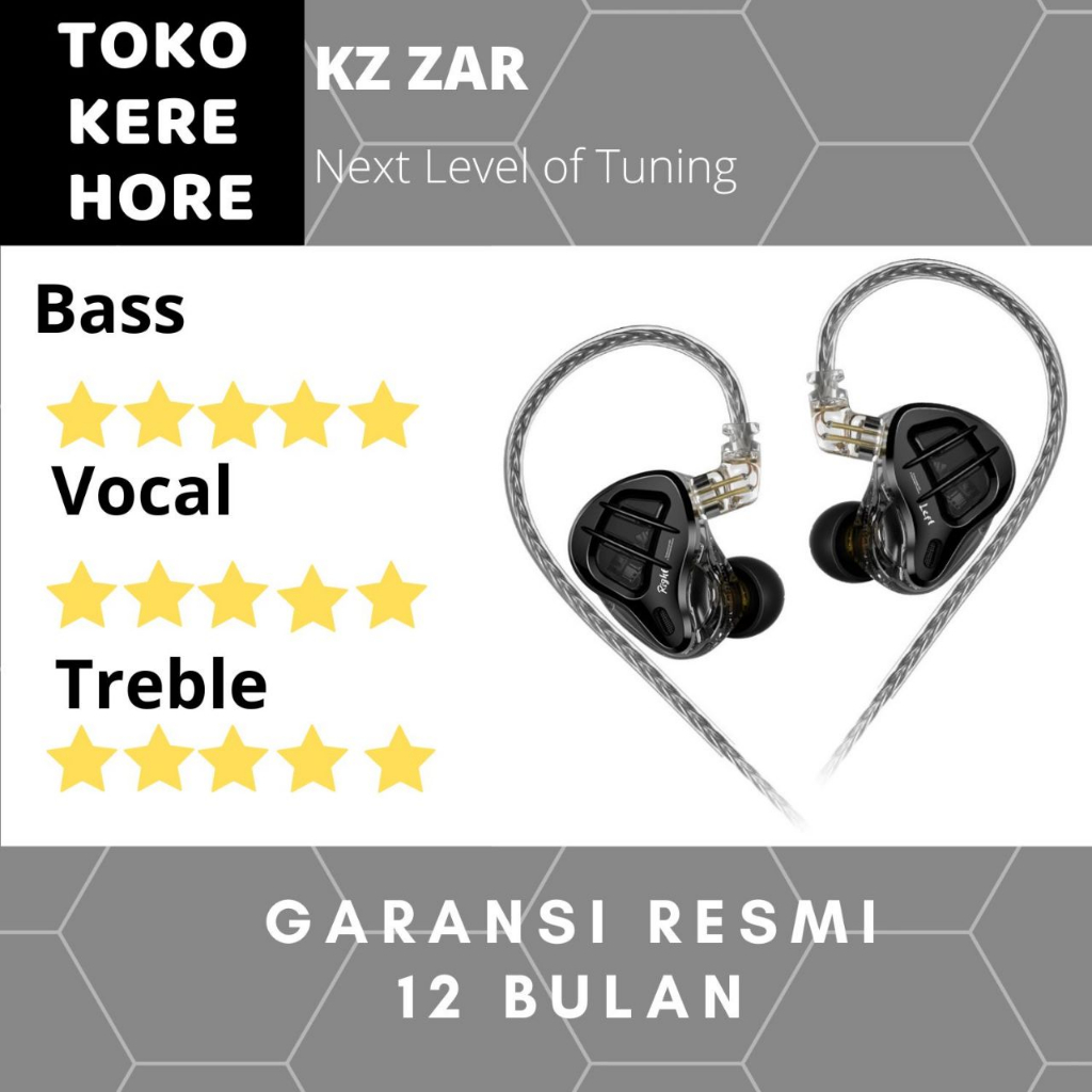 Jual KZ ZAR In Ear Metal Earphone GARANSI RESMI | Shopee Indonesia