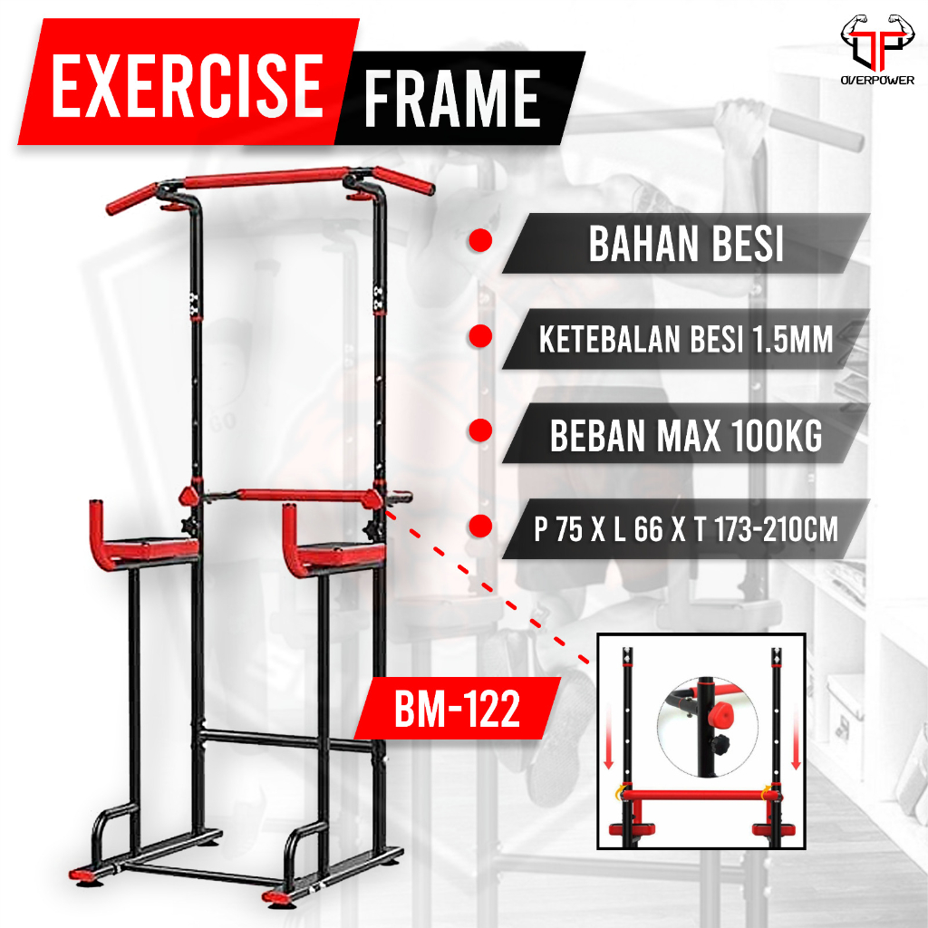 Jual Exercise Frame BM-122 BODYMASTER | Pull up | Gym | Fitness | Push ...