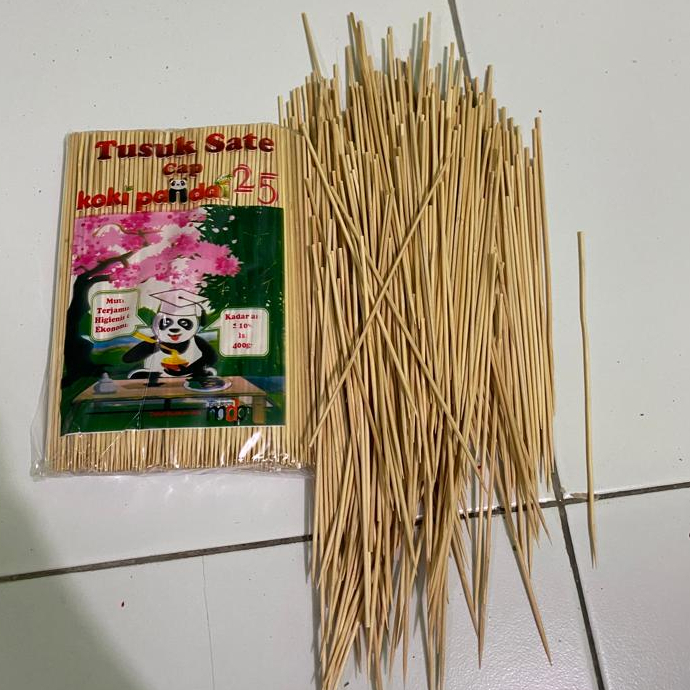 Jual Tusuk Sate Koki Panda Ukuran 20cm, 400gr | Shopee Indonesia