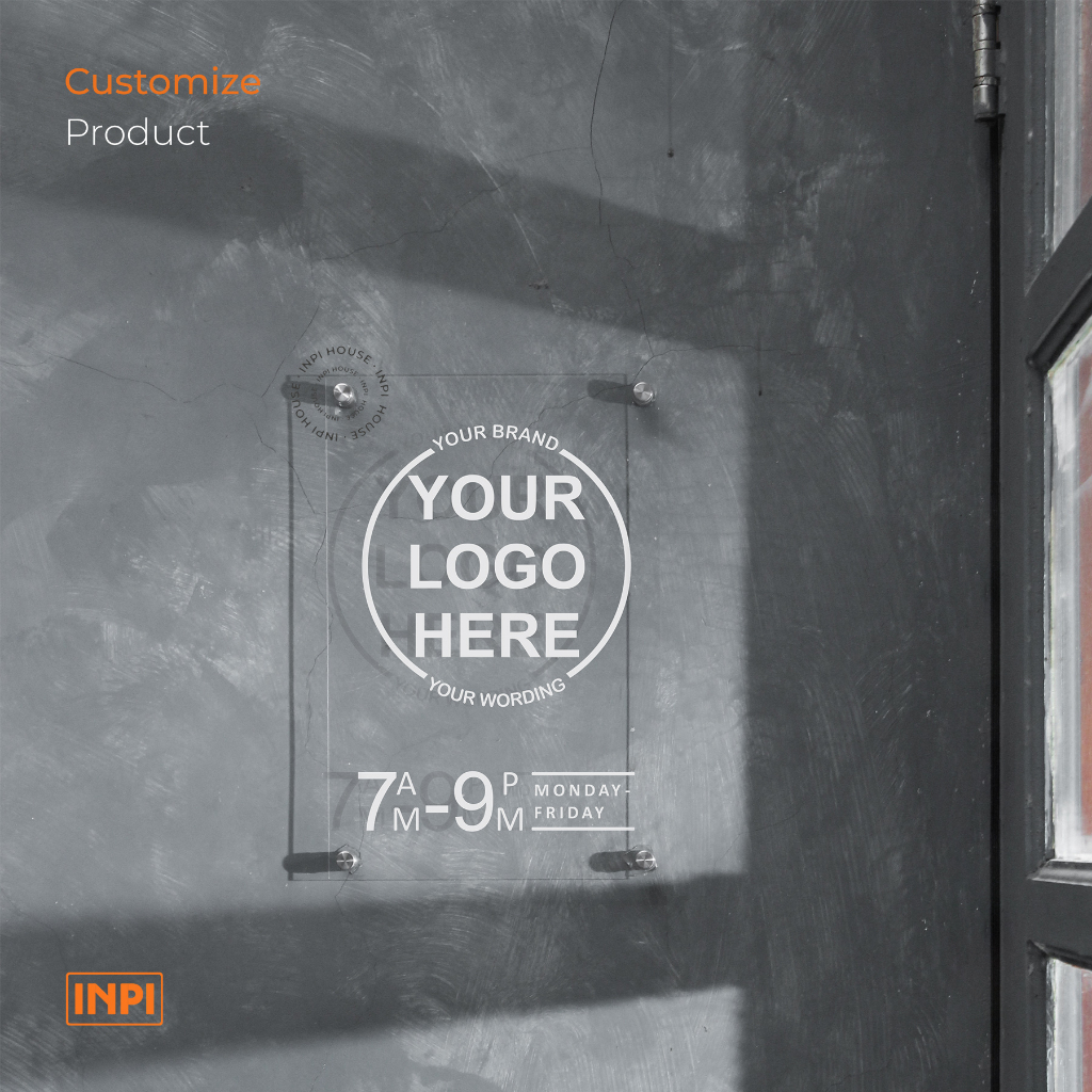 Jual signage custom akrilik - Custom Design Sendiri - papan tanda jam ...