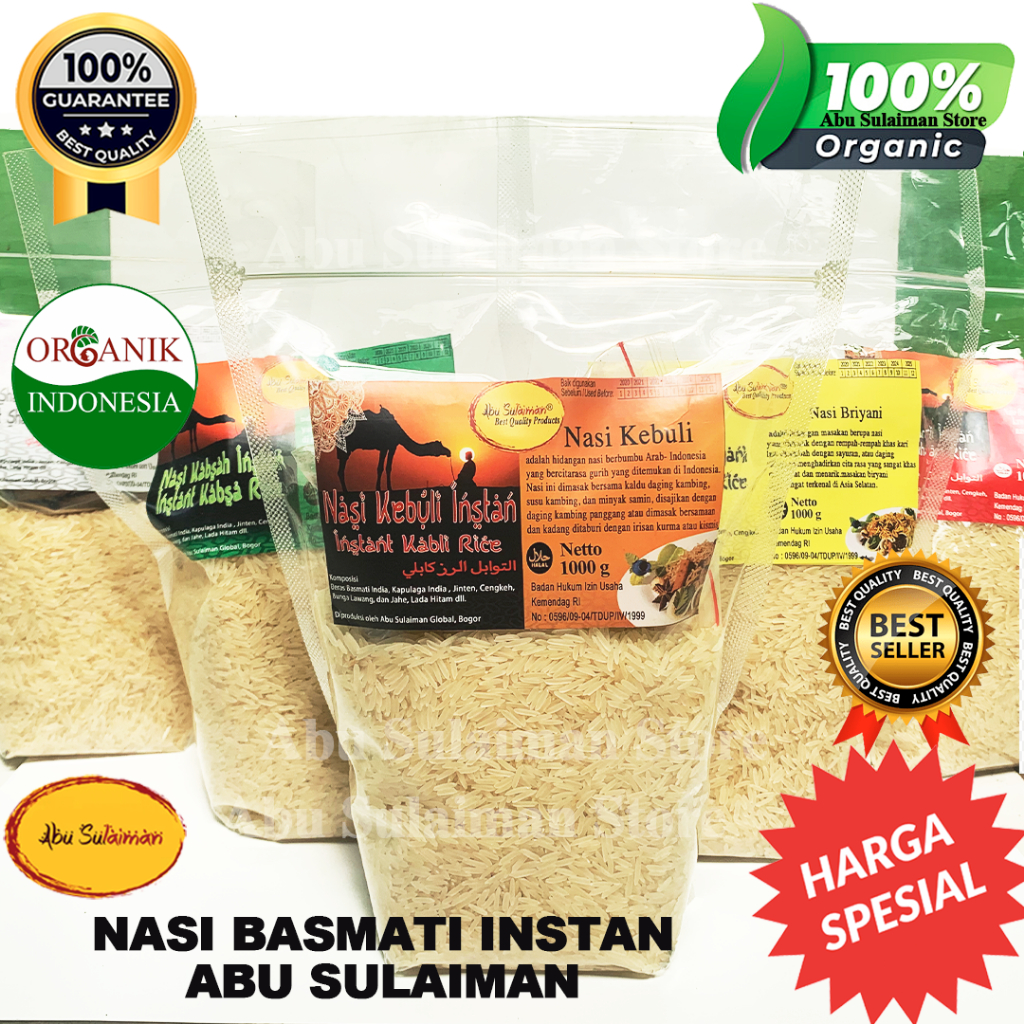 Jual Paket Beras Basmati 500 gram Nasi Kebuli Mandhi Bukhari Shawarma ...