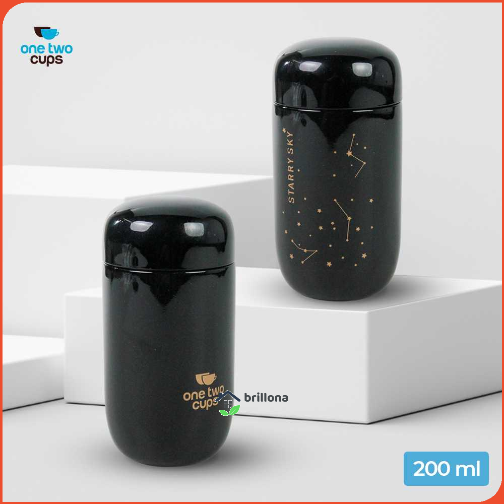 Jual One Two Cups Botol Minum Tumbler Panas Dingin Stainless Steel 200ml - JQ059 | Shopee Indonesia