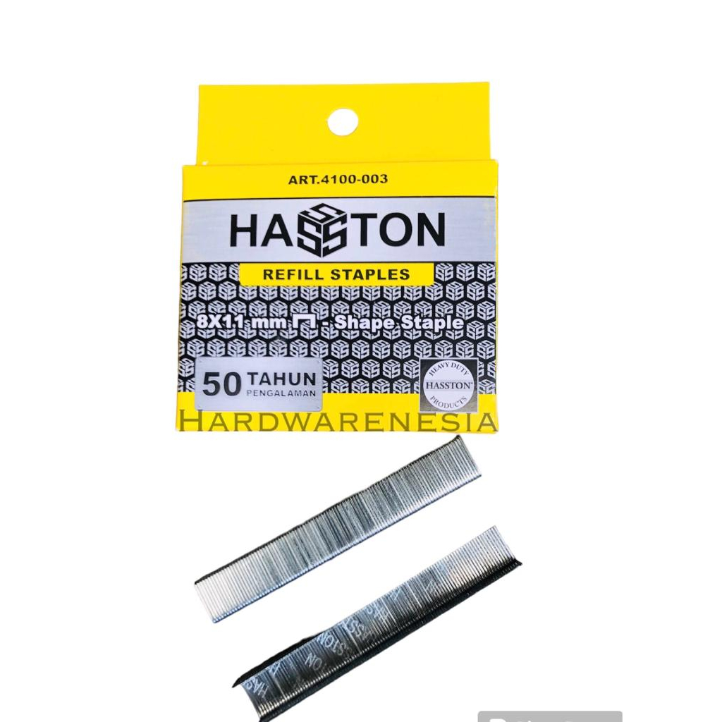 Jual HASSTON Isi staples tembak Isi gun tacker Isi staples jok 8mm | Shopee Indonesia