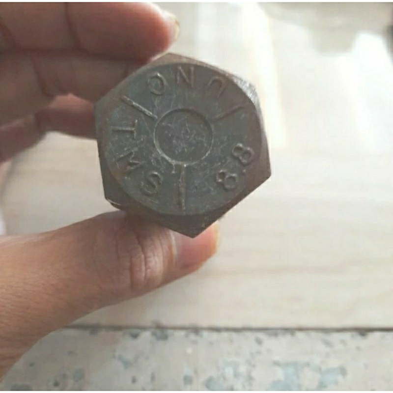 Jual Baut mur baja unc 8.8 7/8×2 1/2 (22×6cm) tms | Shopee Indonesia