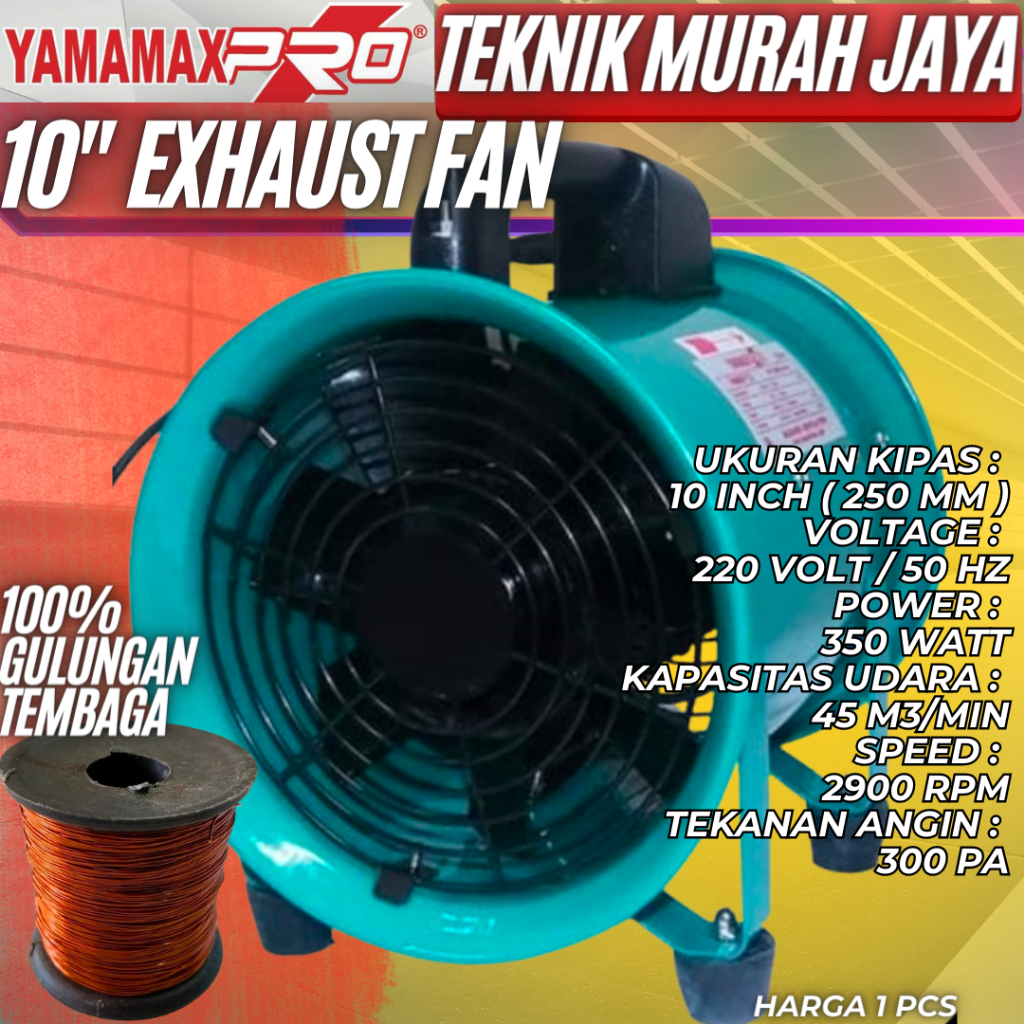 Jual YAMAMAX PRO Portable Blower 10" Blower Industrial Fan Angin 10 Inch | Shopee Indonesia