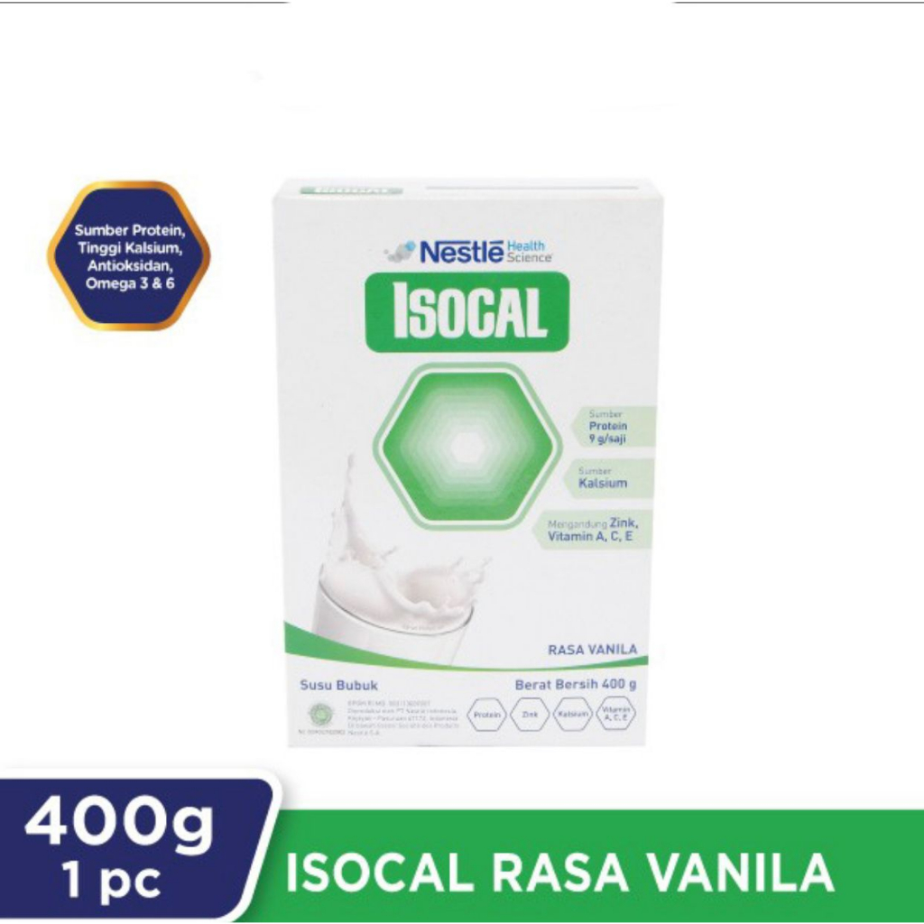 Jual NESTLE ISOCAL - Nutrisi Lengkap Masa Pemulihan & Kesehatan - 400 ...