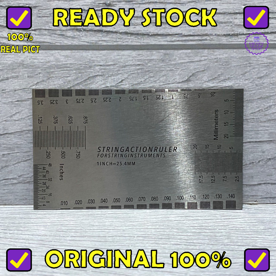 Jual Alat Ukur Senar Gitar Penggaris Pengukur String Fritz Ruler ...