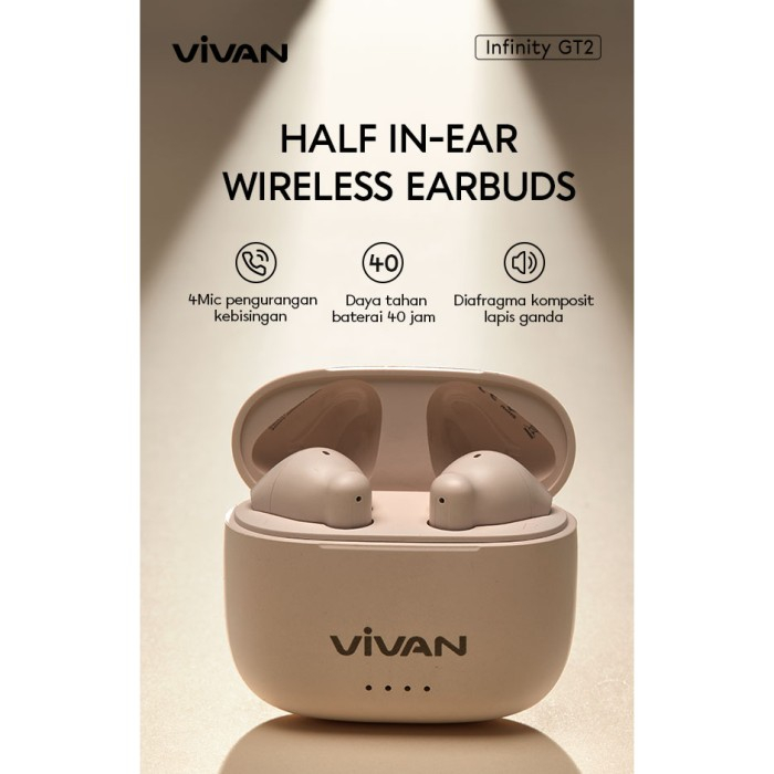 Jual Headset Bluetooth TWS (True Wireless) Vivan Infinity GT2 Earbuds ...