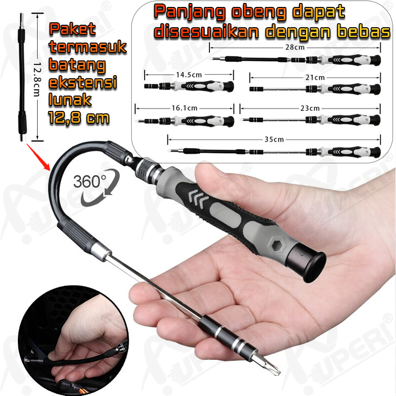 Jual Obeng 115 in 1 Multifungsi full set Alat Bongkar Mini Precision Insulated kamera camera pc ...