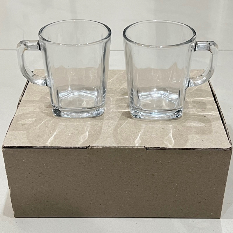 Jual Gelas Gagang Kaca Mewah Kotak MM13-39 isi 6pcs | Shopee Indonesia