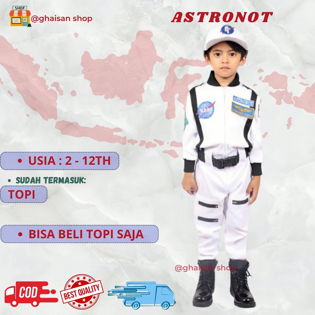 Jual Baju profesi ASTRONOT anak seragam anak kostum karnaval pakaian ...
