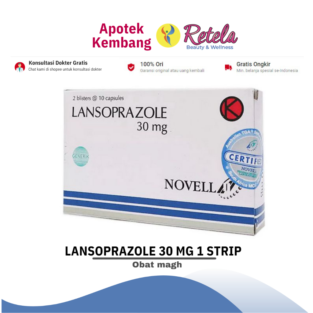 Jual LANSOPRAZOLE 30 MG 1 STRIP 10 TABLET | Shopee Indonesia