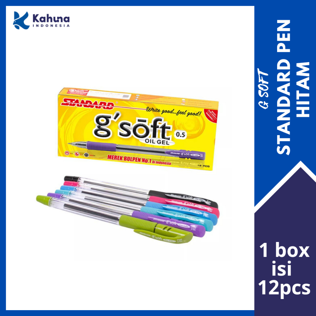 Jual BOLPEN / BALLPOINT / PULPEN STANDARD G'SOFT 0.5 (1PACK) [5002063 ...