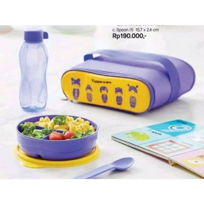 Jual train doll kids kiddos Lunch set tempat bekal makan Tupperware ...