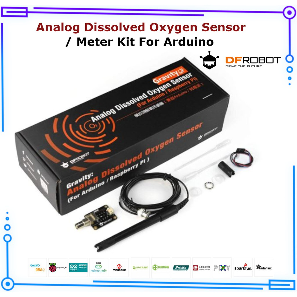Jual Dfrobot Analog Dissolved Oxygen Sensor Meter Kit For Arduino Shopee Indonesia