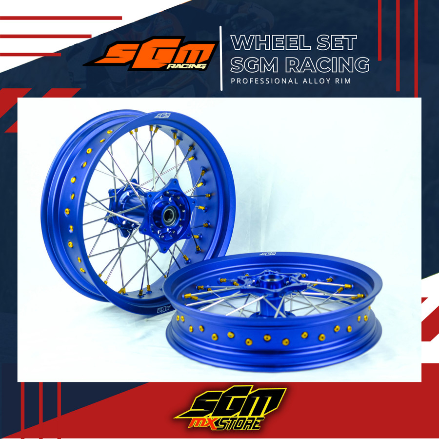 Jual Wheel Set Supermoto Yamaha YZ, YZF, YZF-X 17/17 by SGM Racing ...