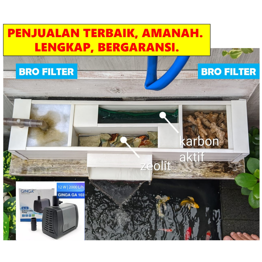 Jual FILTER TALANG WATERFALL FULLSETT + POMPA | Shopee Indonesia