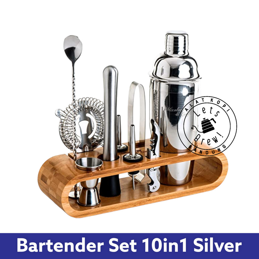 Jual Bartender Set 10in1 / Paket Alat bar 10in1 / Bartender Tools ...