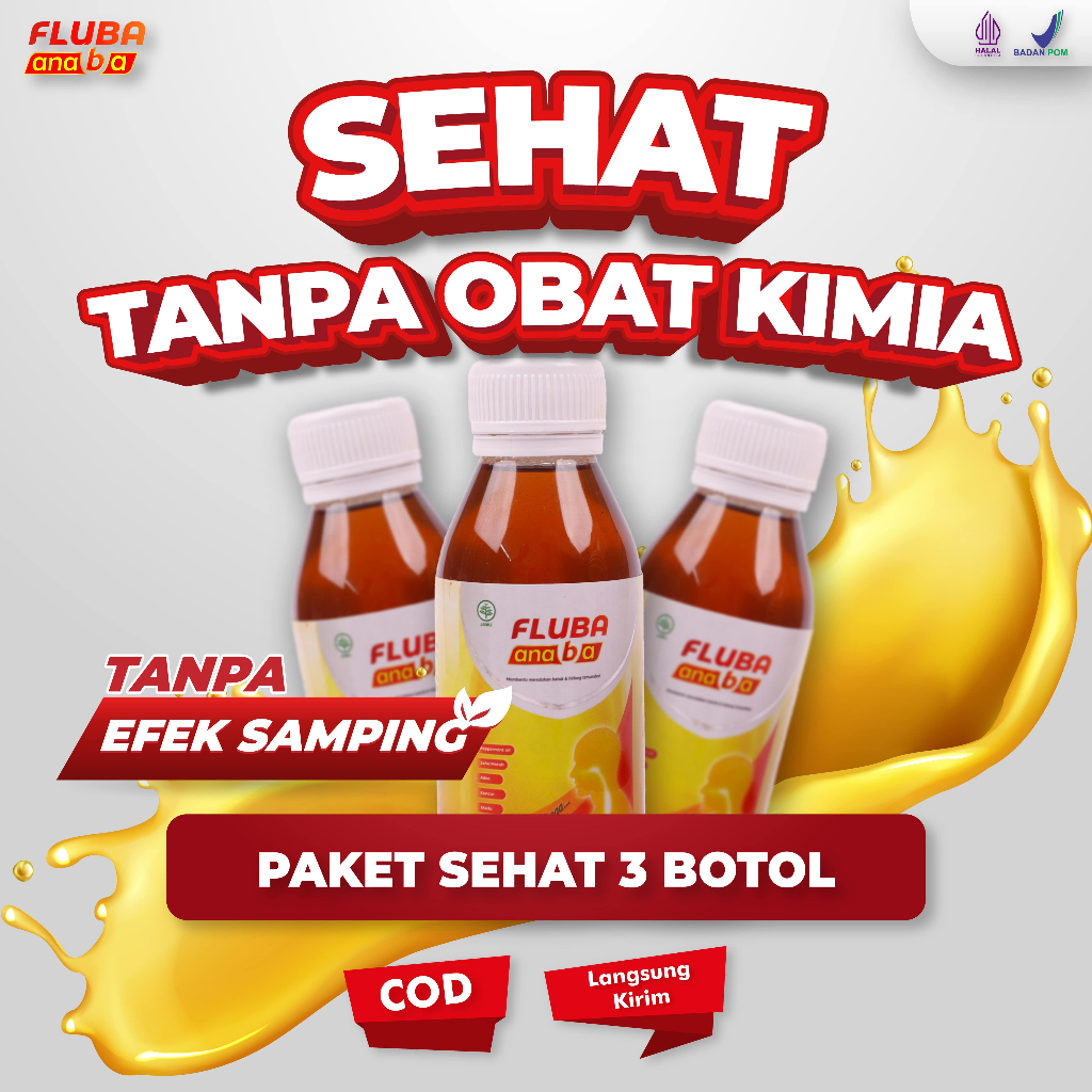 Jual Fluba Anaba 130ml - Paket Sehat 3 Botol Madu Herbal 100% Alami ...