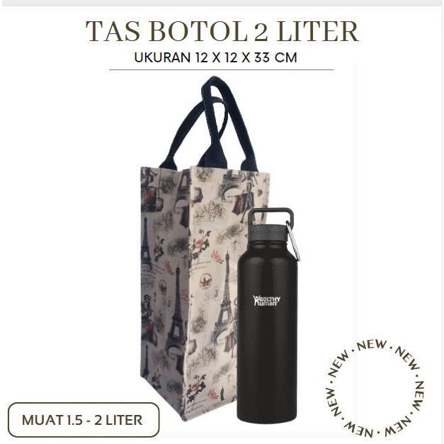 Jual tas untuk tumblr / tas tempat minum / tas botol bertali kapasitas ...