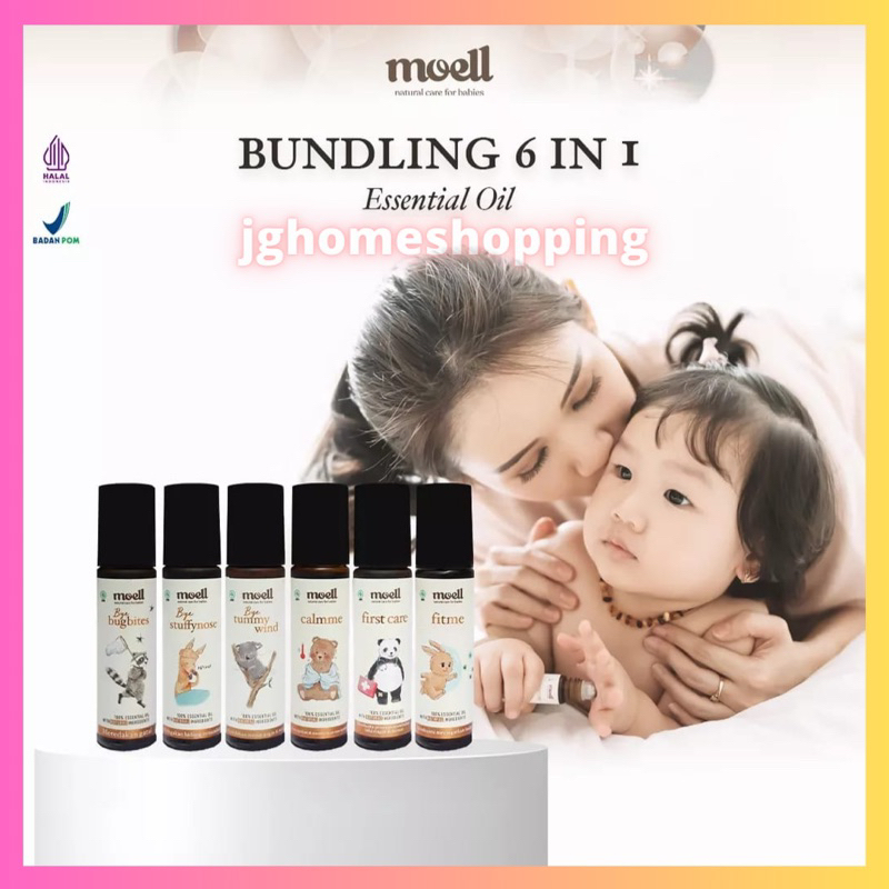 Jual essential oil moell ( isi 6 varian x @8ml ) | Shopee Indonesia